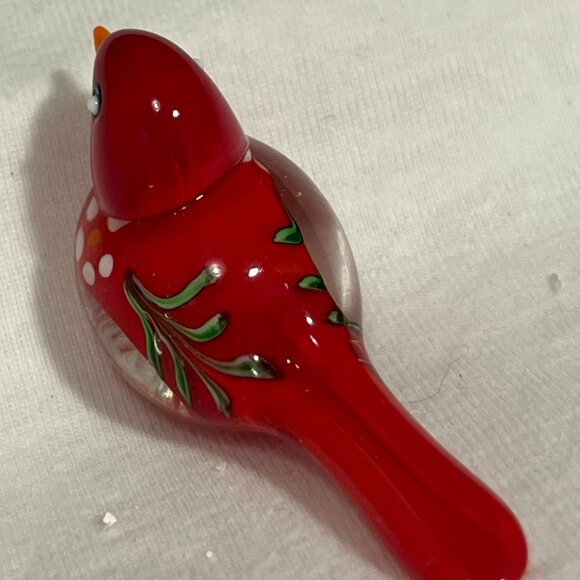 Pier 1 | Accents | New Pier Blown Glass Red Bird Miniature Collectible ...